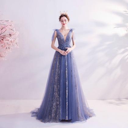 Two Color Prom Dress Sweetheart Strapless A Line Long Evening Dress